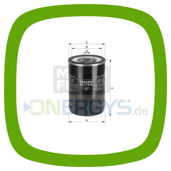 Spin-on fuel filter MANN WDK 11 102/2 - ایران نیرو